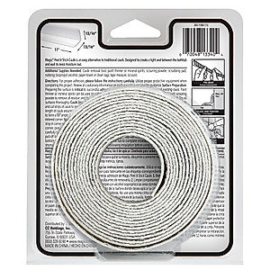 Magic Tub and Wall Peel and Caulk Strip - Create a Tight Seal Between the Bathtub and Wall to Keep Moisture Out - 1-5/8 Inch by 11 Feet - White