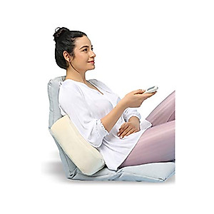 LightEase Memory Foam Pregnancy Side Sleeping Pillow Double Wedge for Body, Belly, Back Support