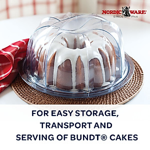 Nordic Ware Cake Keeper, Deluxe Bundt, Clear