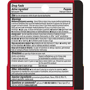 Orajel Gel Regular 0.25 oz.