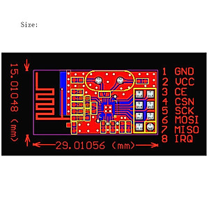 MakerFocus 10pcs NRF24L01+ 2.4GHz Wireless RF Transceiver Module Compatible with Ar duino Raspberry Pi