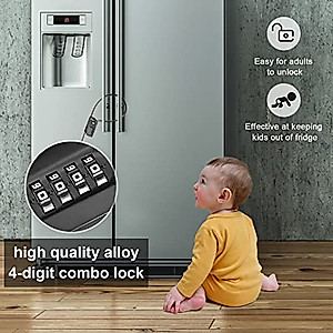 Tofeer Adjustable Cable Lock, Combination Wire Lock Trail Camera and Kayak Lock, 6.5ft Long Cord for Luggage Suitcase Helmet, Zinc Alloy Lock Part, Steel Cable, 10,000 Codes, Easy to Use