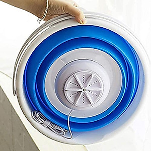 AEIOFU Portable Mini Foldable Washing Machine USB Powered Lightweight Washer for Home Travel Apartment Portable Compact Washing Machine Foldable Mini Washer Mini USB Washer