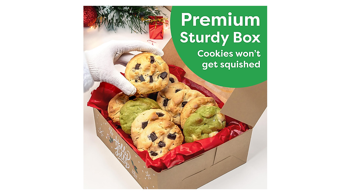 Joyousa Christmas Cookie Boxes Bulk 12 Pack - Holiday Gift Tins