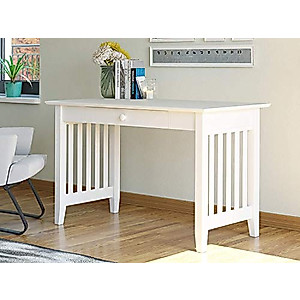 AFI Mission Desk with Drawer White