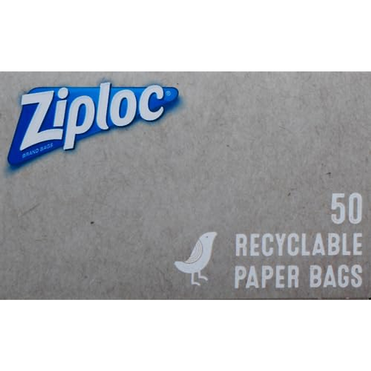 Ziploc Paper Sandwich and Snack Bags, Recyclable & Sealable with Fun Designs, 50 Bags Total