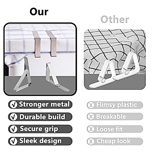 16 Packs Tablecloth Clips, Stainless Steel Table Cloth Holder Clips, Picnic Table Clips, Table Cover Clips, Tablecloth Clips for Outdoor Tables, Home, Restaurants, Dining Tables, Weddings, Party