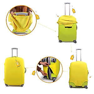 Upetstory Mushroom Luggage Cover Protector Suitcase Covers Travel Anti-scratch Spandex Baggage Covers Fits 25-28 Inch Luggage Hiking Camping Picnic School Travel