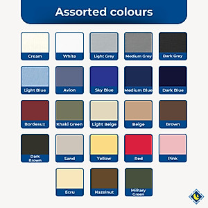 USIT, 1pc Thermoadhesive Cotton Repair Patch, 18"x4.5", Lightweight and Resistant, White