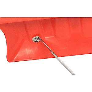 Extreme Max 5600.3262 Poly Roof Rake with 23" Blade,Red