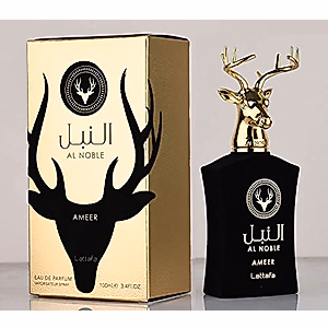 Lattafa Eau de Parfum Spray - 100ml || Long Lasting || Unisex Perfume (Noble Ameer)