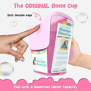 S.C. Products, Inc. Tear-Free Bathing Experience with Rinse Cup - Soft Flexible Edge, Comfortable Handling & 40 Oz Capacity