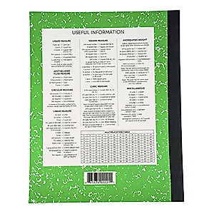 School Smart - 85298 Skip-A-Line Composition Book - Grade 1 - 9 3/4 x 7 3/4 - Green - 50 Sheets - 100 Pages