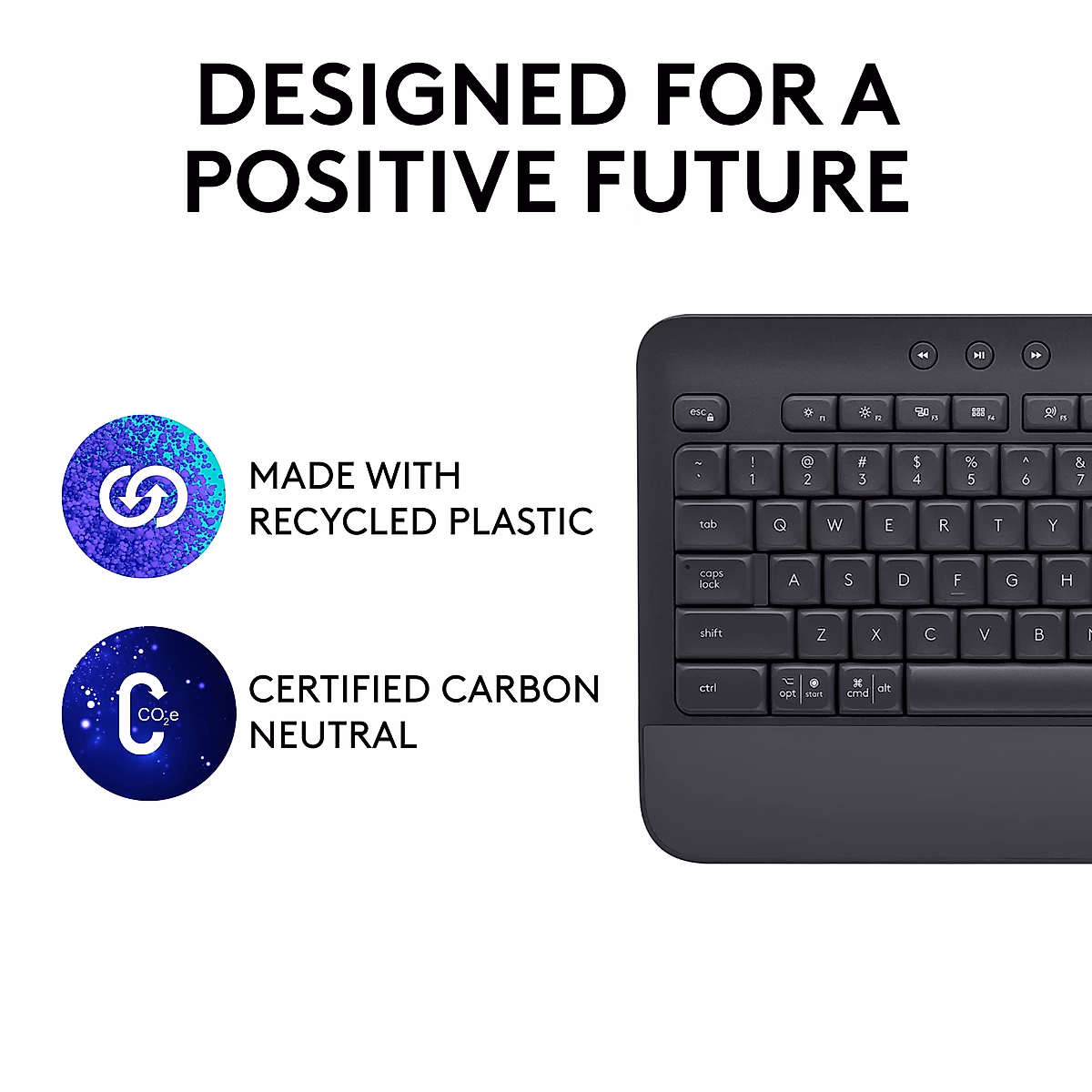 Logitech Signature K650 Comfort Full-Size Wireless Keyboard with Wrist ...