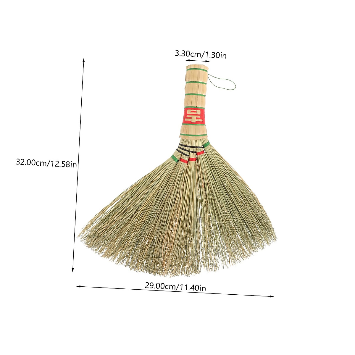 BCOATH Handle Duster Household Woven Broom Household Duster Home Cleaning Tools Handheld Broom Mini Dustpan and Brush Household Brooms Desktop Mini Broom Broom Sorghum Grass