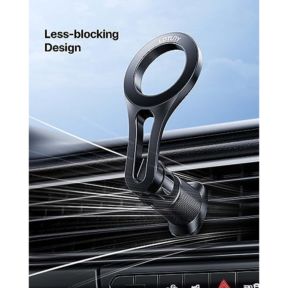 LOTUNY Fits MagSafe Car Mount, [2023 Upgraded Strongest Magnet] Magnetic Phone Holder for Car,Air Vent Hands Free Magnetic Phone Mount for Car Fit for iPhone15 14 13 12 Pro Max Plus Mini MagSafe Cases
