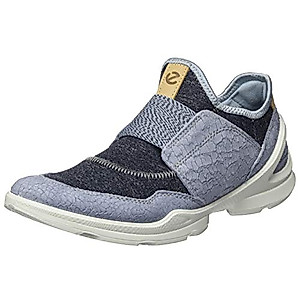 ECCO - Women’s BIOM Street Strap Walking Sneaker, Dusty Blue/Marine, 9-9.5 Medium US