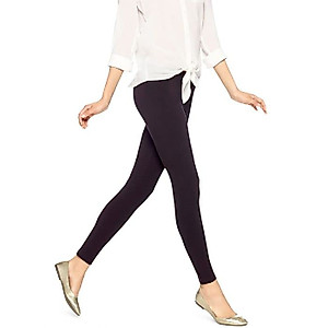 No Nonsense Womens Cotton Leggings Black, L