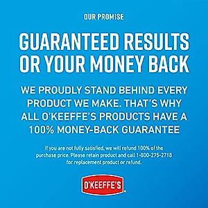 O'Keeffe's for Healthy Feet Night Treatment Foot Cream, Guaranteed Relief for Extremely Dry, Cracked Feet, Visible Results in 1 Night, 3.0 Ounce Tube, (Pack of 2)