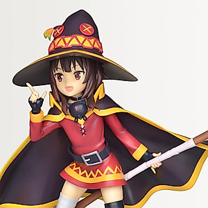 QAHEART Anime Megumin/Aqua Action Figure Model Statue Collectibles Toy Desktop Ornaments (20cm, Megumin-C)