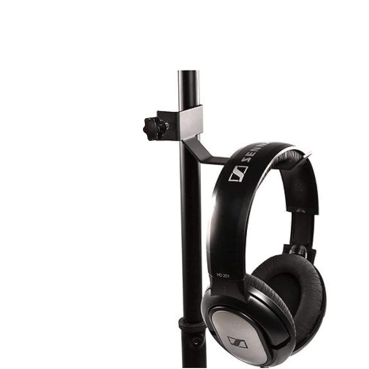 YTYKINOY Black Headphone Headset Tambourine Holder Hanger Clip Stand for Microphone/Musical Stand