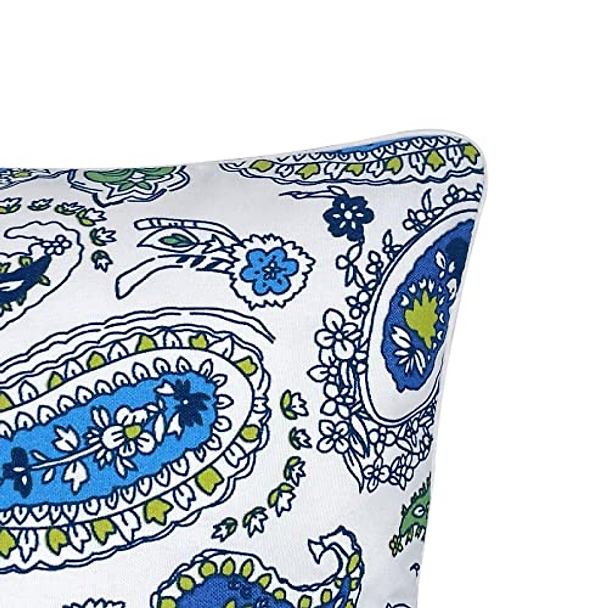 Pcinfuns Outdoor/Indoor Decorative Lumbar Pillows with Insert,Petal Blue Throw Pillow Covers 20x12 Inch Cushions for Patio Furniture,Set of 2