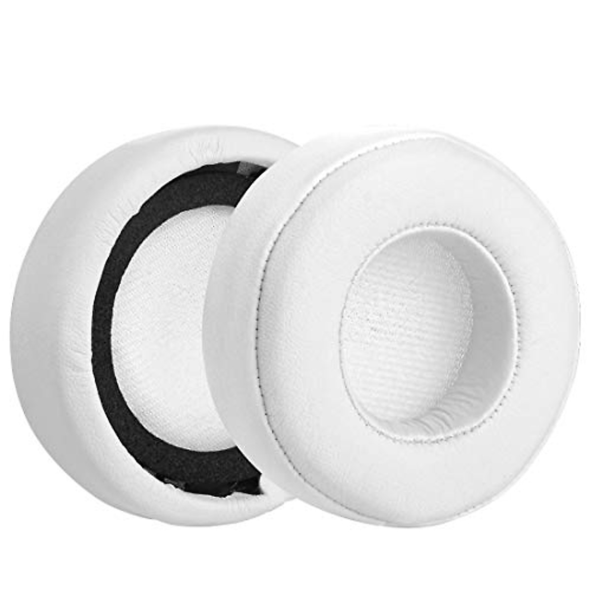 Geekria QuickFit Replacement Ear Pads for Monster Beats MIXR Headphones Earpads, Headset Ear Cushion Repair Parts (White)