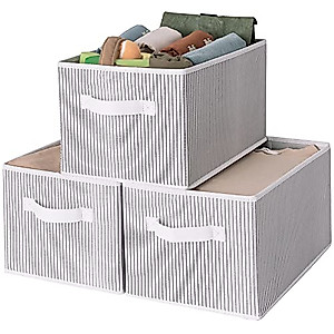 GRANNY SAYS Bundle of 3-Pack Rectangle Storage Bins & 3-Pack Rectangle Lidless Storage Bins