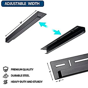 Talustool Overhead Bin Rack for Three Bins, Overhead Garage Storage Mounting Rails with Installation Hardware, Mounting on Ceiling with Adjustable Width and Fit for most Storage Bins