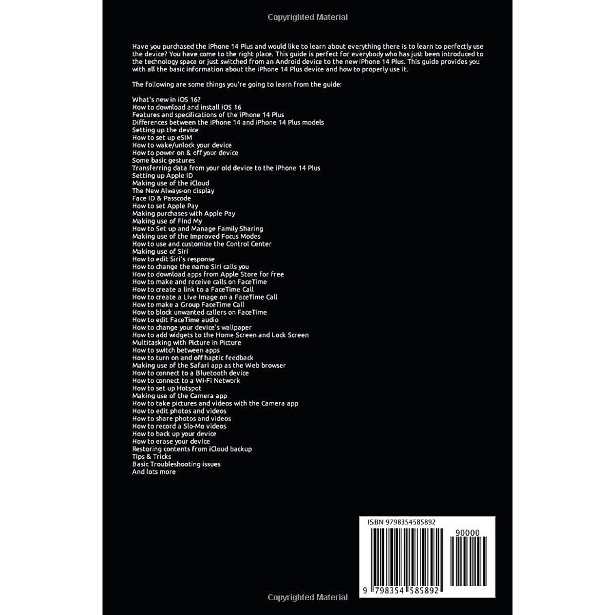 iPhone 14 Plus User Guide: The Most Complete Step by Step Manual to Mastering the New Apple iPhone 14 Plus Hidden Features and Updates with Tips & Tricks for iOS 16