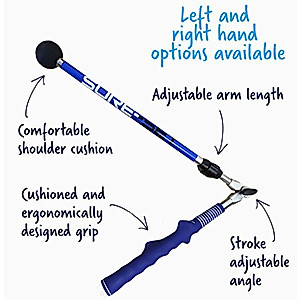 Sure-Set Golf Swing Trainer Aid (Right-Handed)– Adjustable, Portable Golf Training Aid to Improve Hinge, Forearm Rotation, Shoulder Turn – Lightweight, Durable Golf Trainer with Ergonomic Grip