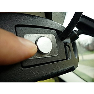 JL Safety 2 MirorTag Bronze Tag Holders Easily Display & Put Away a Handicap Parking Placard. Magnetically snap Your Tag On & Off to Magnet adhered Behind Rearview Mirror. 2 Included- Made in USA