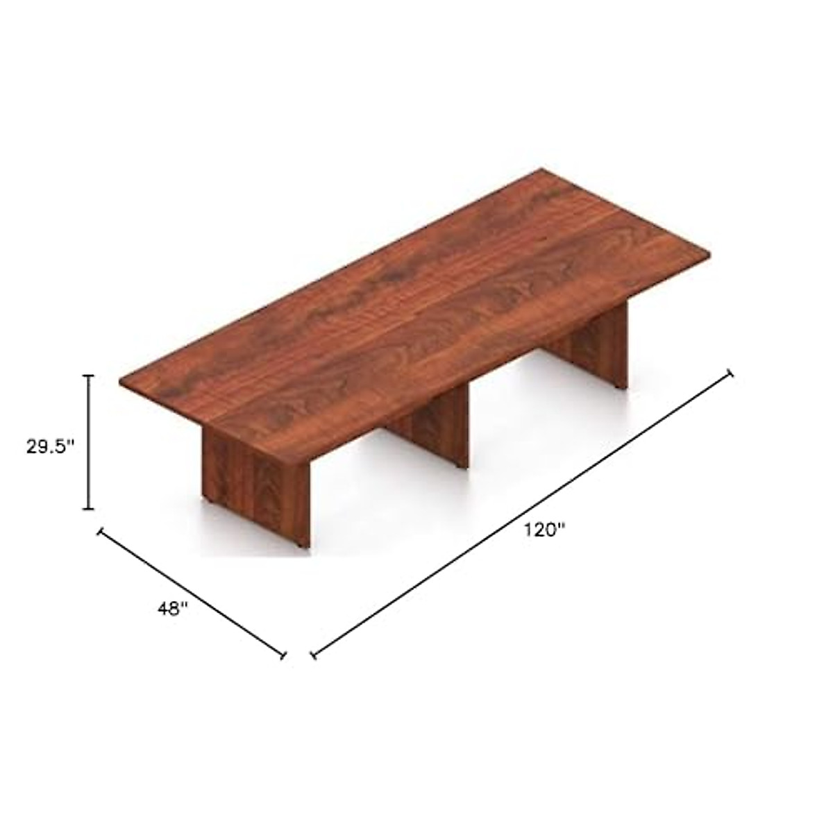 OTG SL12048RECS 10' Rectangular Conference Table, 120" w x 48" d x 29.5" h - American Espresso