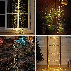 Solar Lights Outdoor Garden, 200 LED 10 Strand Watering Can Light, Waterproof Solar Waterfall Lights with 8 Lighting Modes for Patio Yards Pathway Tree Vines Lawn Holiday Party Decor