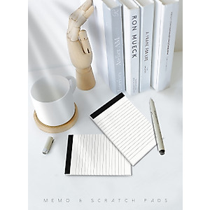 6 Pack Small Notepads Refills Memo Pads 3 x 5 Inch Lined Writing Note Pads with 30 Sheets Note Pad Paper in Each Pad Mini Pocket Notebook Refills for Taking Notes and Reminders Organization Planning