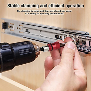 Drill Extension Bit Holder 4Pcs - 12'' 6'' 4'' 2'' Magnetic Drill Screwdriver Bit Extender 1/4 inch Hex Bit Holder, Impact Driver Extension Adjustable Depth Screwdriver (12''+6''+4''+2'')