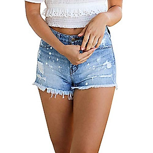 Fashion Slim Shorts ,THENLIAN Women Ladies Tassels Jeans Skinny Zipper Hot Pants Shorts Denim (L, Blue)