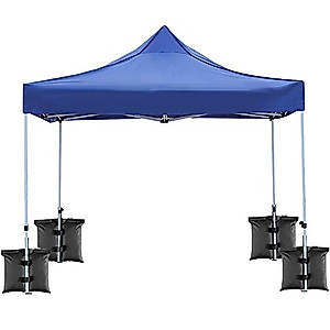 ESINGMILL Canopy Weight Bags for Pop up Tent, 4pcs/Pack Leg Weights Sand Bags for Instant Outdoor Sun Shelter Canopy Legs, Heavy Duty Stability Sandbag Weighted Feet Bag