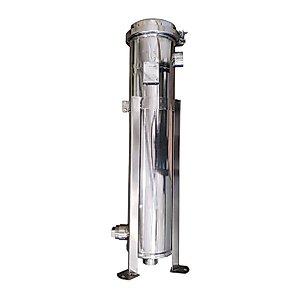 PRM #2 Stainless Steel Bag Filter Housing, 2 Inch NPT Inlet, Dual Side or Bottom 2 Inch NPT Outlet, 100 psi