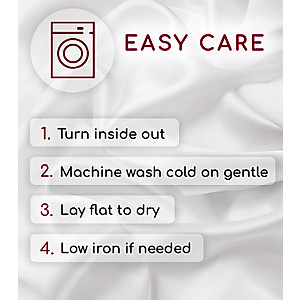 Mellanni Pure Silk Throw Pillowcase - Perfect for Hair and Skin, Preventing Wrinkles - Easy Care - Naturally Cooling Silk Pillow Cover with Hidden Zipper (Throw, White)