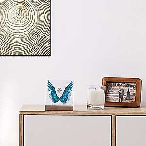 Lukiejac Memorial Gifts In Loving Memory Of Loved One Mother Father Gifts Sympathy Gifts For Loss Of Mom Bereavement/grief/condolence/remembrance Gifts Angel Wing Funeral Home Decor Wodden Sign Plaque