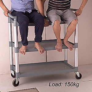 NEOCHY Movable Trolleys, Kitchen Storage Hand Trucks, Large Catecart for Hotel, Cart Liquor Trolley for Aircraft Cabin