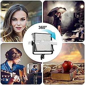 GVM 50RS RGB LED Video Light, 50W Video Lighting Kit with APP Control, 360°Full Color Led Panel Light for Gaming, Streaming, Youtube, Webex, Broadcasting, Web Conference, Aluminum Alloy Shell, CRI 97