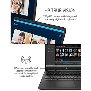 HP 2022 Newest 14" HD Laptop Light-Weight, AMD 3020e(Up to 2.6GHz), 8GB RAM, 128GB SSD + 64GB eMMC, 1 Year Microsoft Office 365, WiFi, Bluetooth 5, USB Type-A&C, HDMI, Webcam w/3in1 Accessories