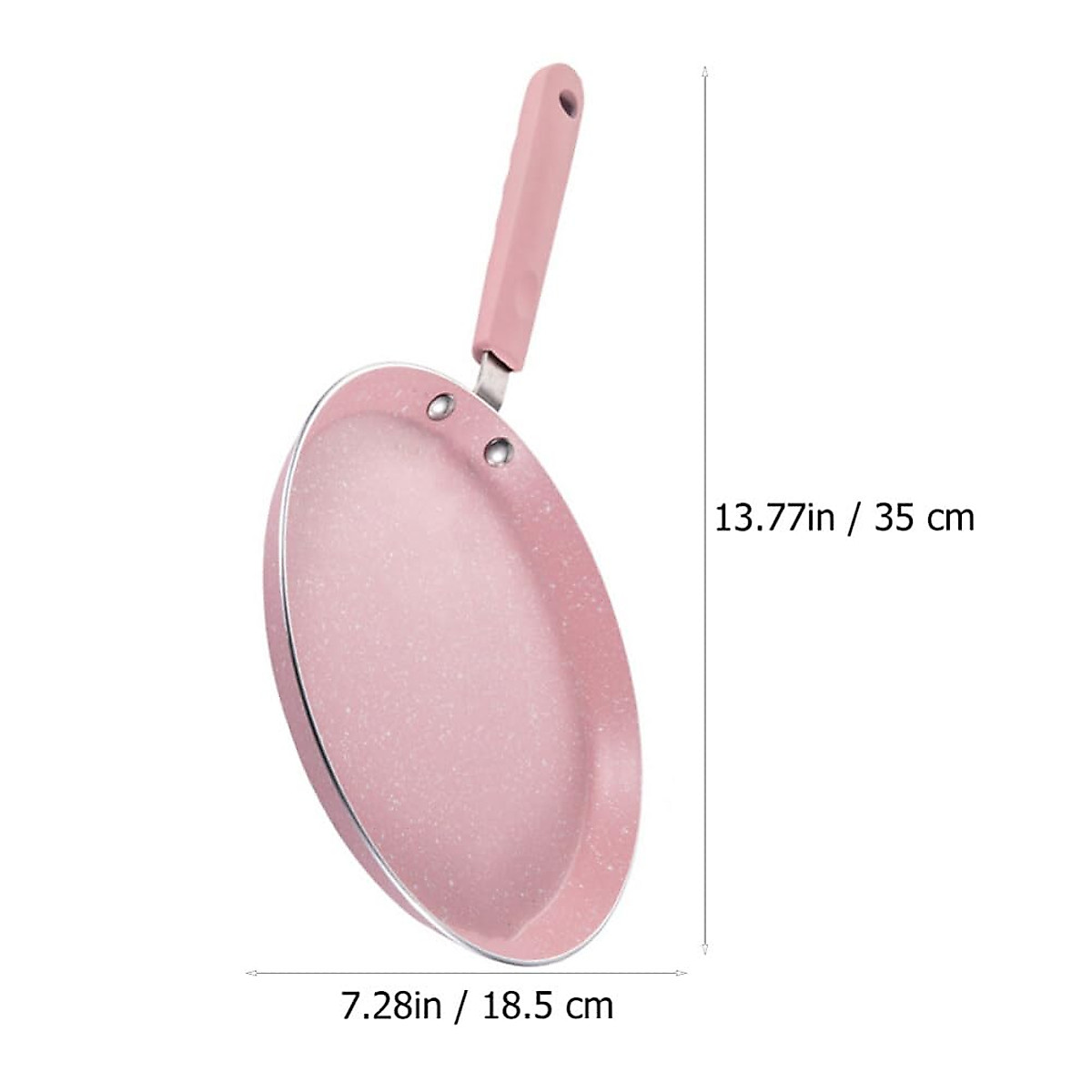 Tofficu 6 Inch Aluminum Skillet with Nonstick Coating, Omelette Pan, Frying Pan for Home and Professional Use