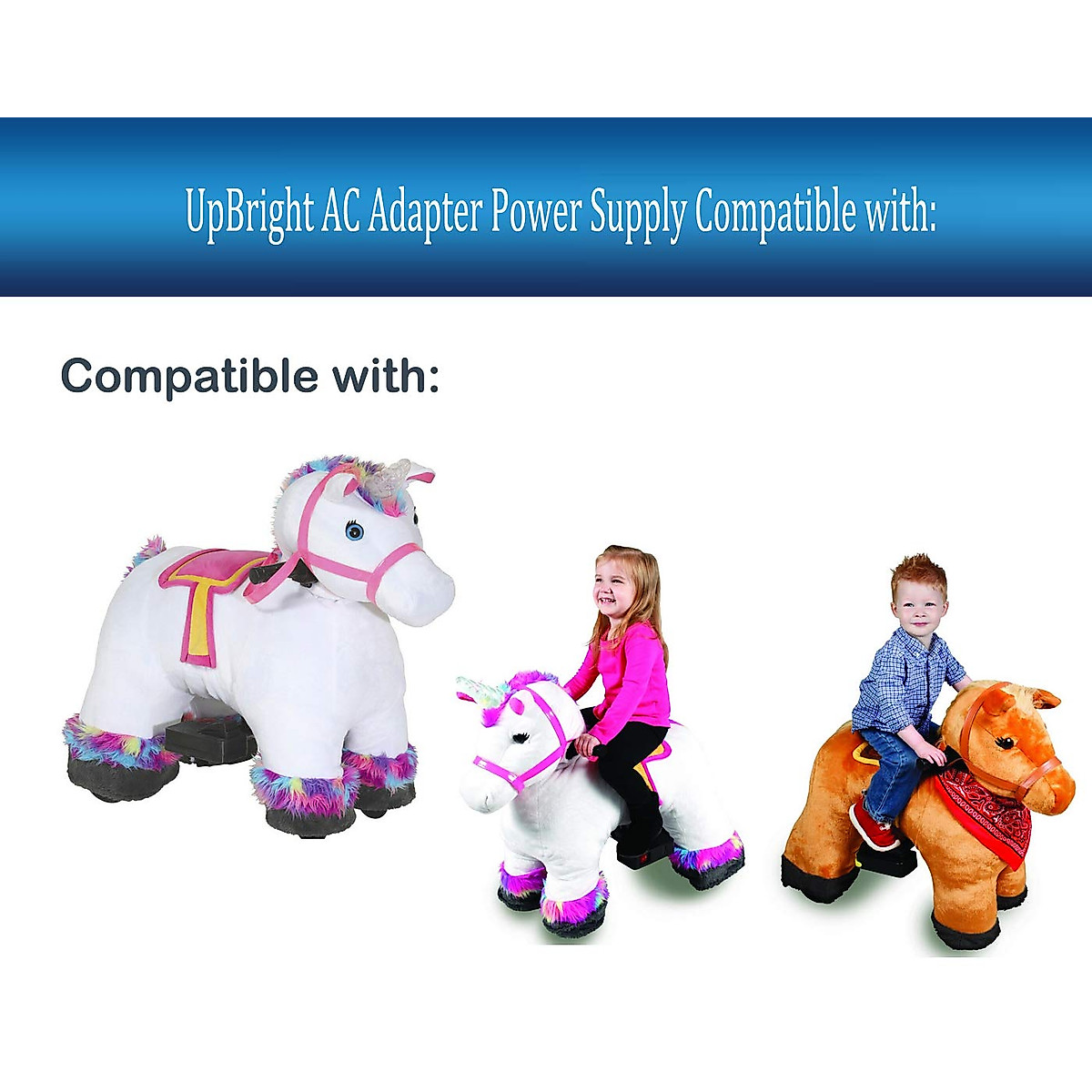 UpBright 6V AC/DC Adapter Compatible with 8804-01 Dynacraft Unicorn Stable Buddies Willow Horse Car Hello Kitty Sport 8804-81 Ride-On 8803-15 8803 26 92 8801-93 8804-10 8802 08 8804-09 Battery Charger