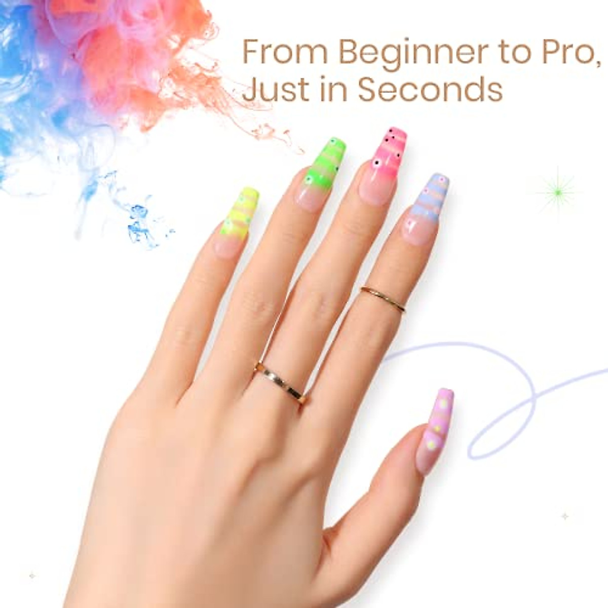 Beetles Nail Blooming Gel 15ml Clear Uv Led Blossom Gel Polish for Spreading Effect Marble Natural Stone Watercolor Floral Print Soak off Nail Gel Diy Nail Art Design Manicure