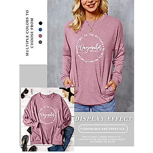 FEMLE Christian Waymaker Sweatshirt Light in Darkess Long Sleeve Crewneck Miracle Worker Tops for Women