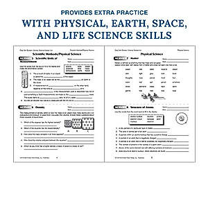 Mark Twain General Science Activity Book, Science for Kids Grades 5-8, Physical, Life, and Earth Science Books, 5th Grade Workbooks and Up, Classroom or Homeschool Curriculum (Daily Skill Builders)