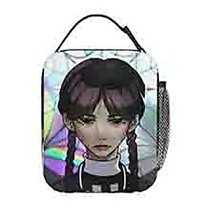 DRLAS Wednesday Insulated Lunch Bag for Men/Women Reusable Lunch box Cooler Tote Bag for Office Work Picnic Hiking